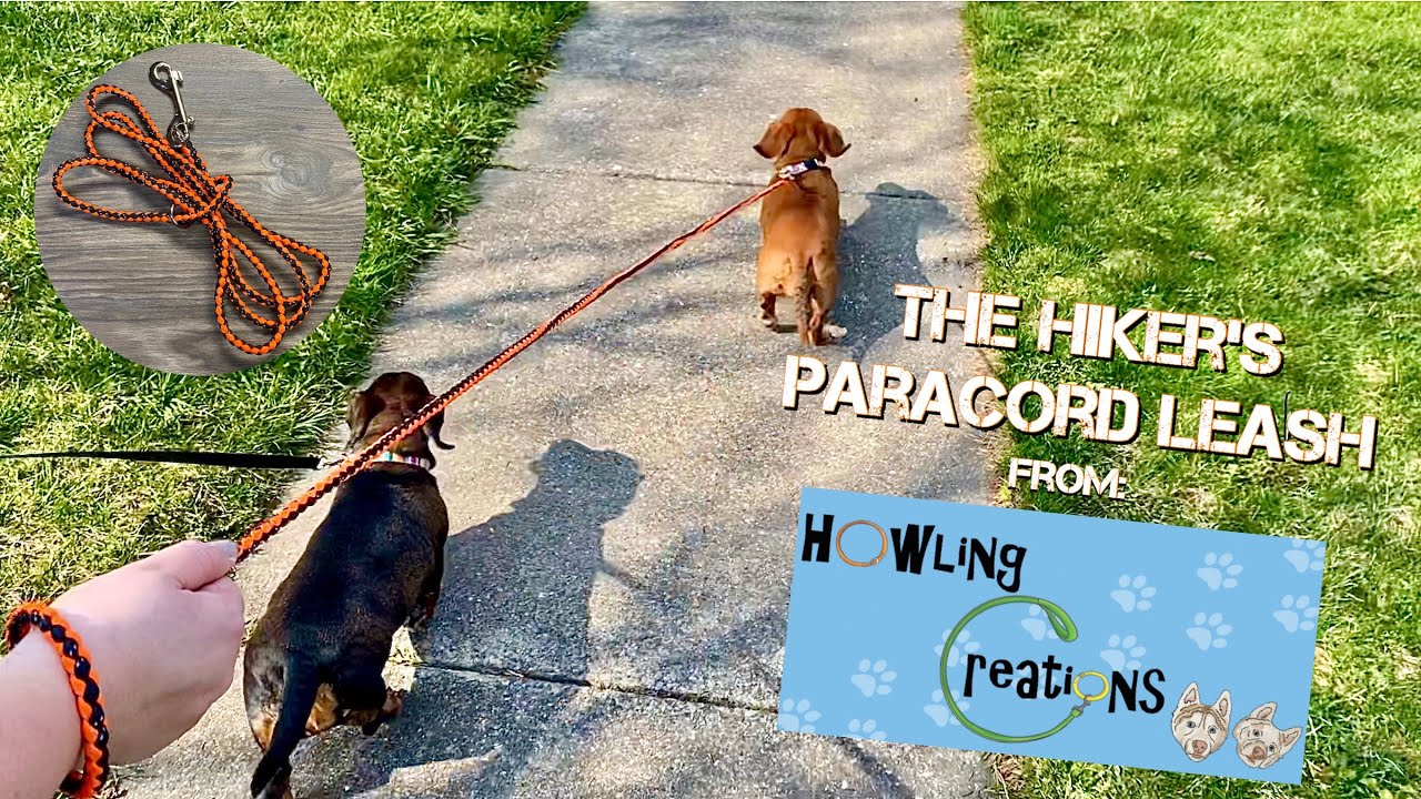 The Hiker's Paracord Leash : 550 Paracord Leash : Howling Creations ...