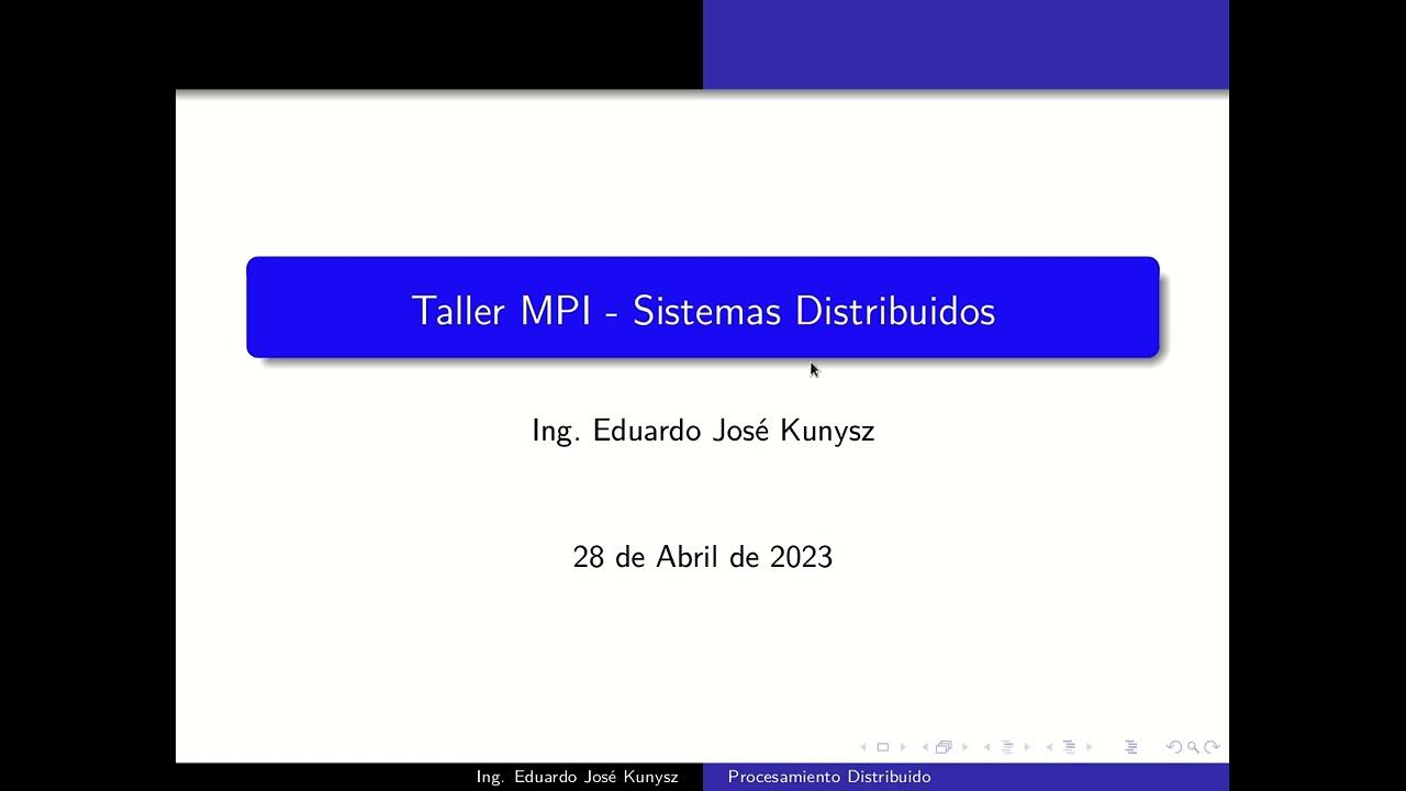 Tutorial Introducción A Mpi Message Passing Interface Youtube