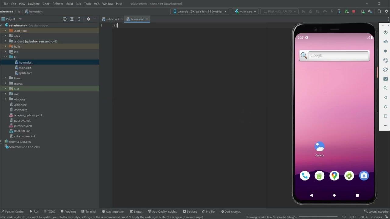 Flutter Splash Screen - YouTube
