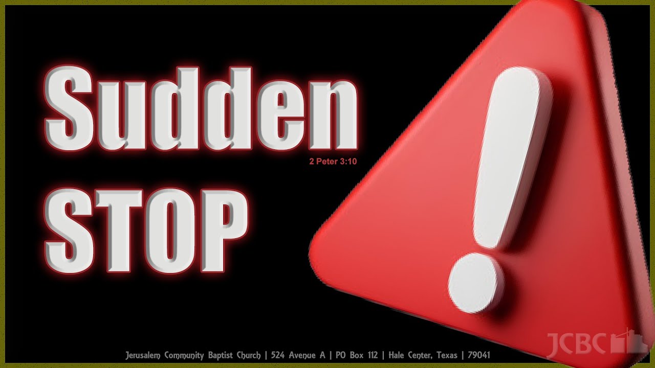 March 3, Sunday @ JCBC: "SUDDEN STOP" - YouTube