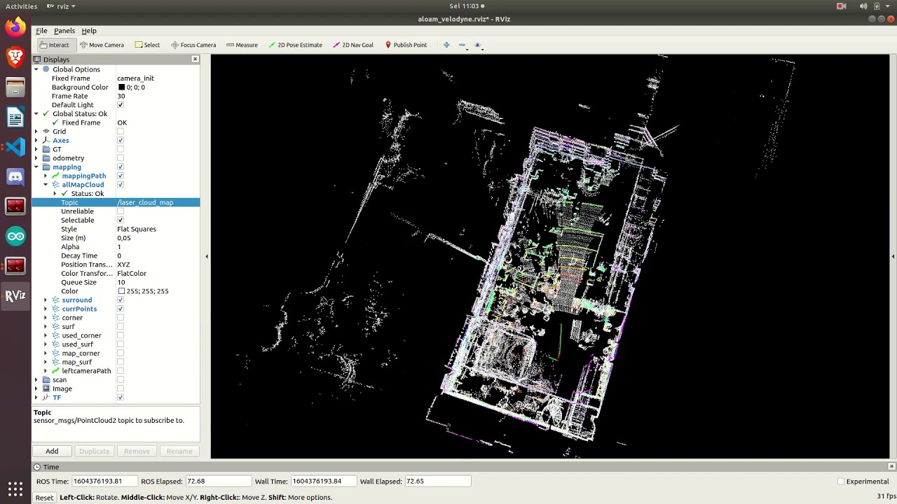 Advanced implementation of LOAM (ALOAM) using KITTI dataset - velodyne ...