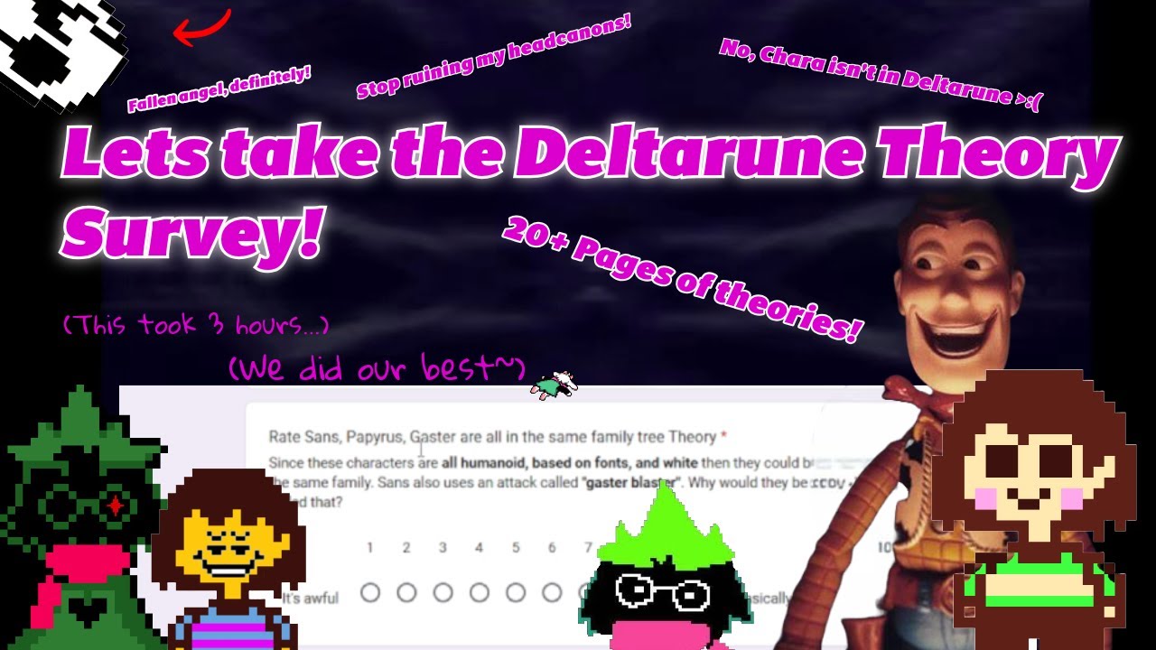 A Gaster fangirl takes the Deltarune Theory Survey Program!~ (She gets ...