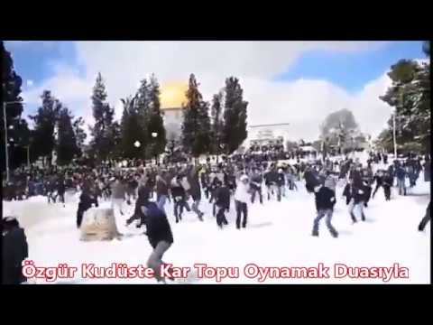 Özgür Kudüste Kar Topu Oynamak Duasıyla