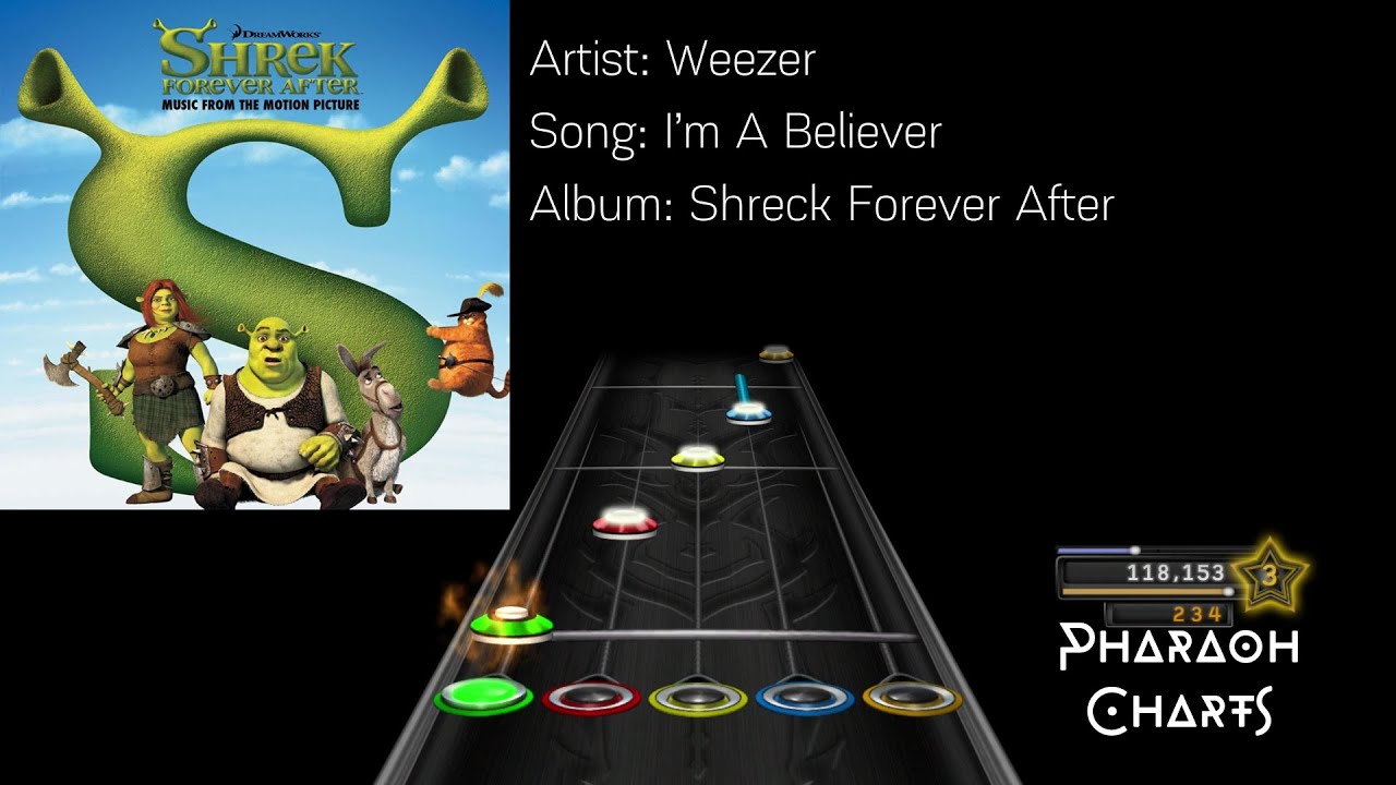 Weezer - I'm A Believer | Clone Hero Chart (PATREON Exclusive) - YouTube