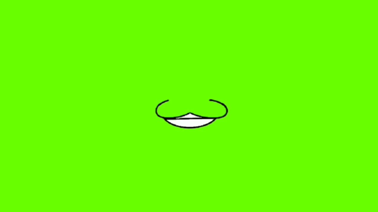 Free green screen cute mouth movement animation - YouTube