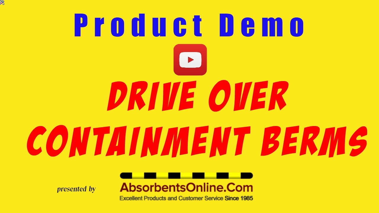 Drive Over Containment Berms - How a Self Rising Berm Works. - YouTube
