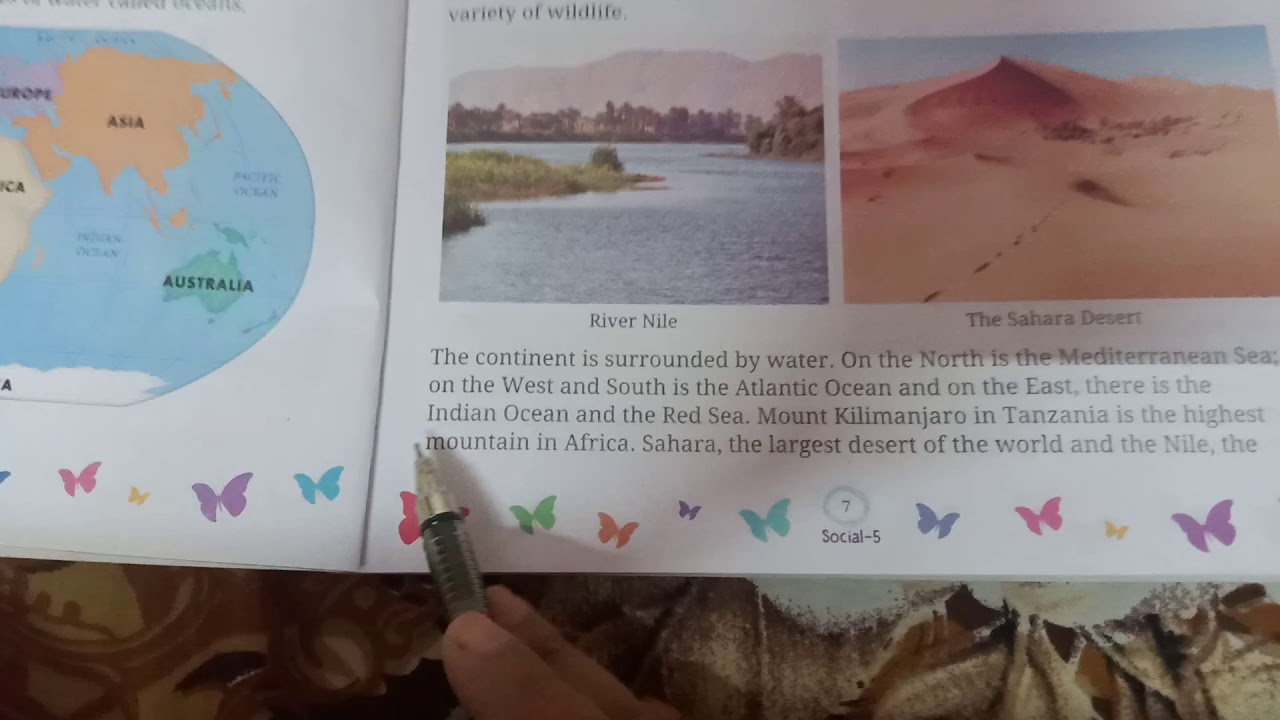 class 5 SST CHAPTER 1 CONTINENTS AND OCEANS - YouTube