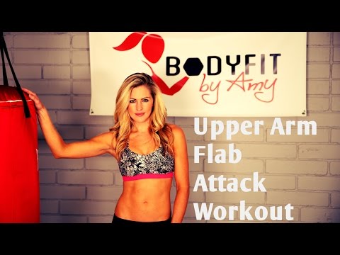 8 Minute Upper Arm Flab Attack to Tighten And Tone