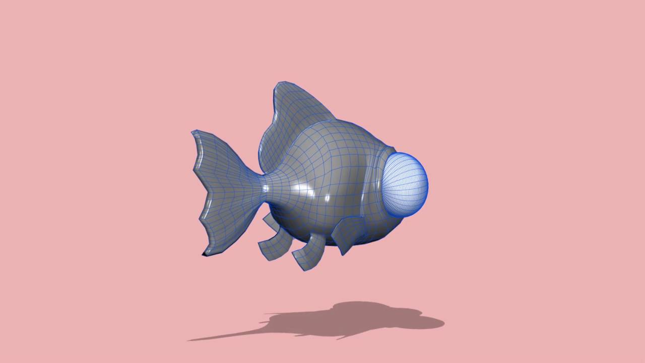 fish wireframe render 0001 - YouTube