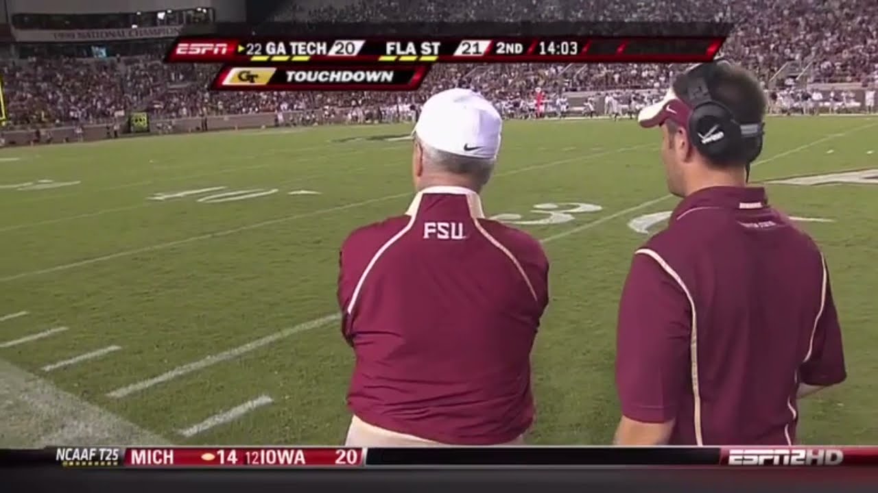 Georgia Tech Offense vs FSU 2009 - YouTube