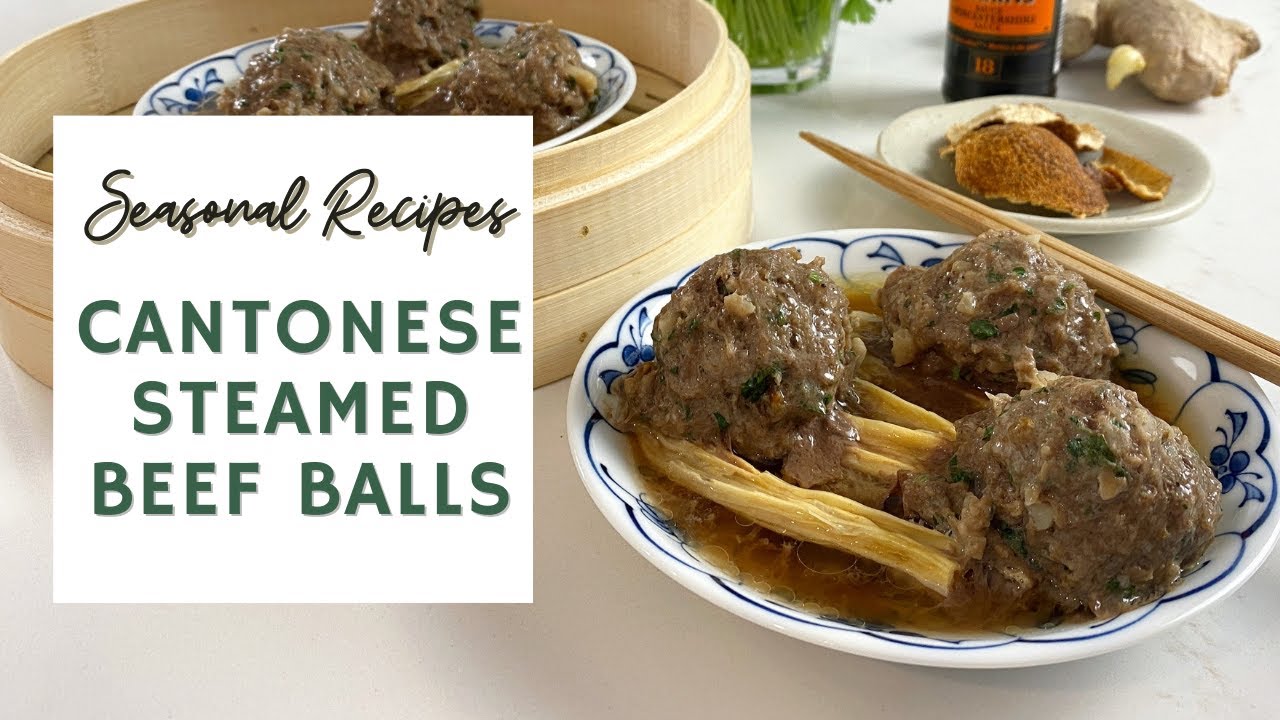Cantonese Steamed Beef Balls Dim Sum Recipes 💥🇨🇳 Recipe And Cook With