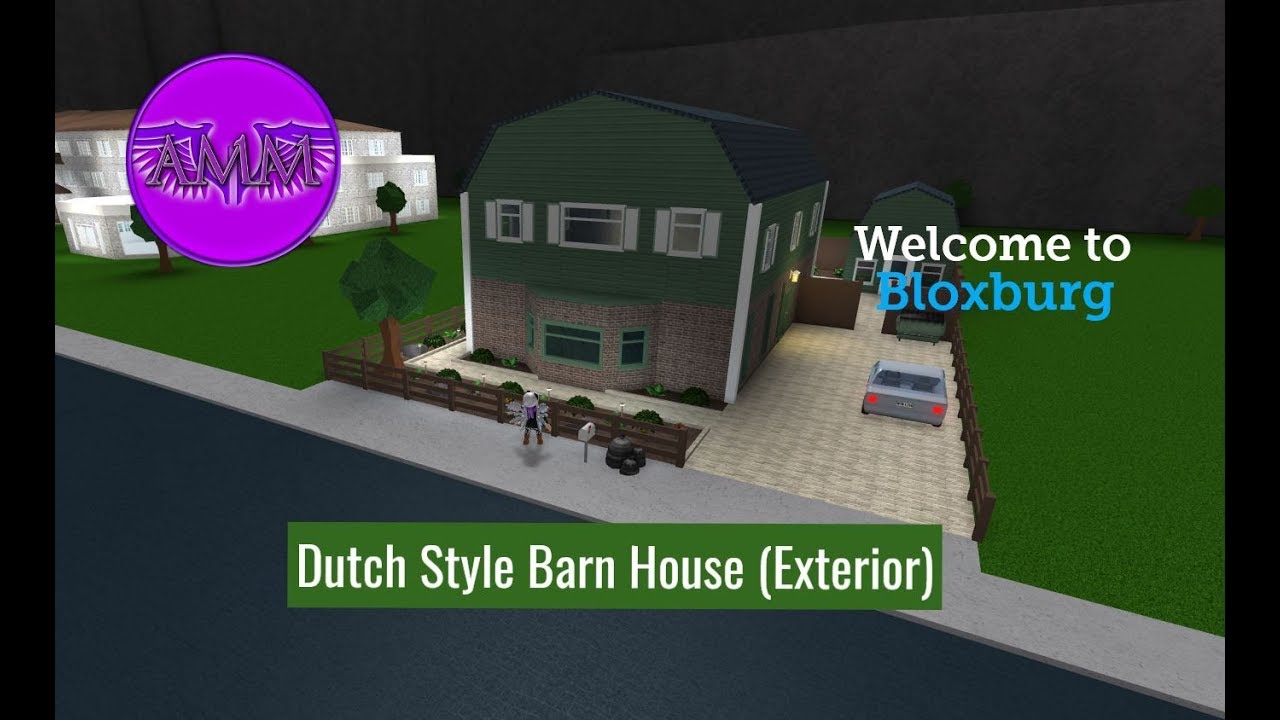 Lets Build Bloxburg: Dutch Style Barn House (Exterior) - YouTube