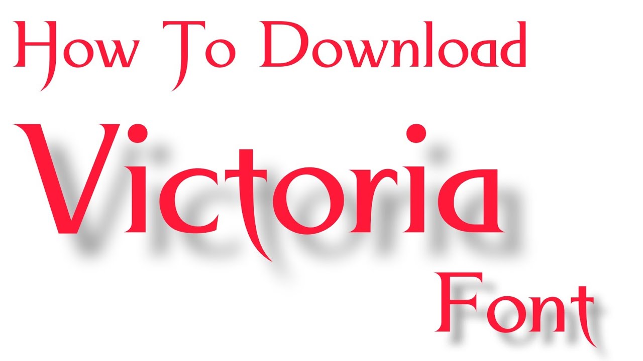 How To Download Victoria Font || Victoria font ko download kaise kare ...