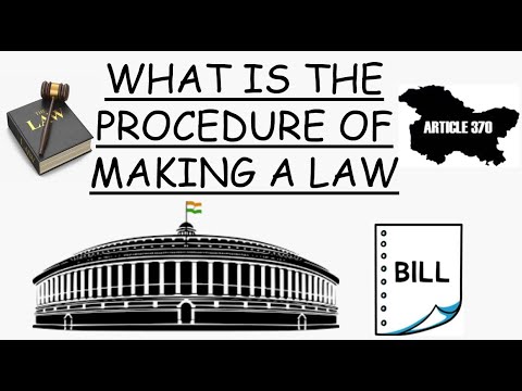 Process of law making in India | How is a law made in India ...