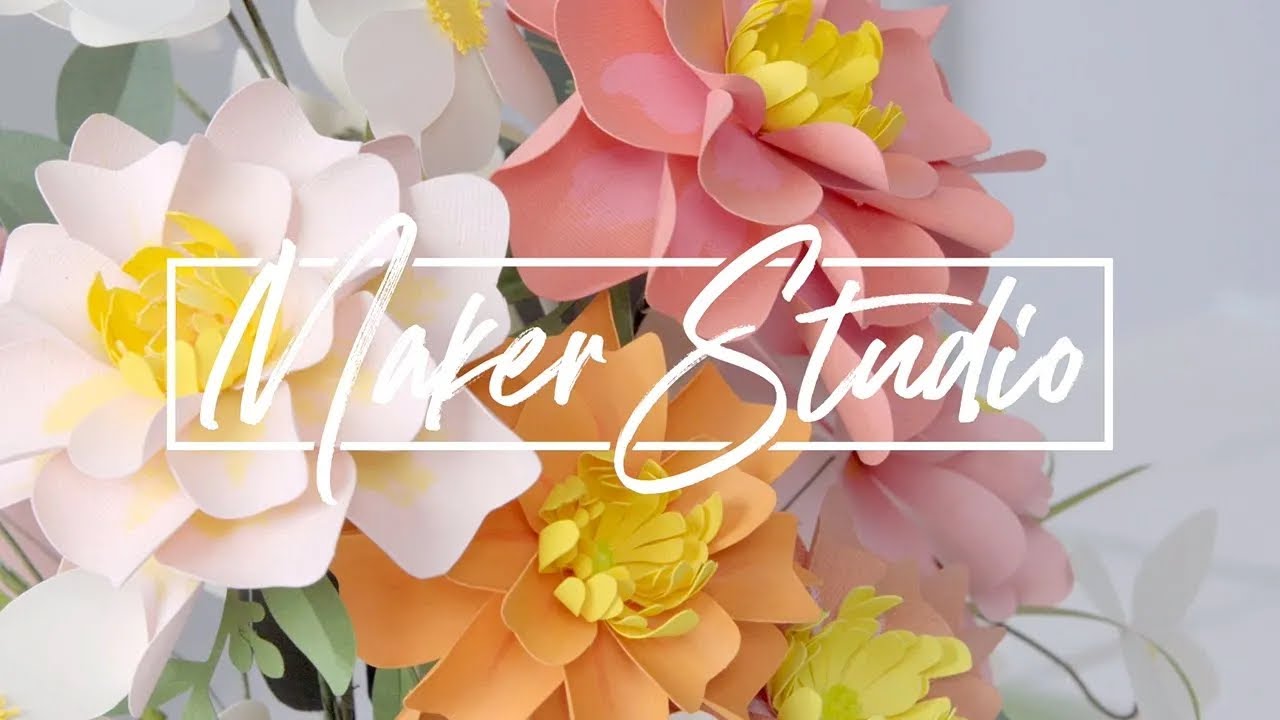 Maker Studio | Paper Flower Bouquet - YouTube