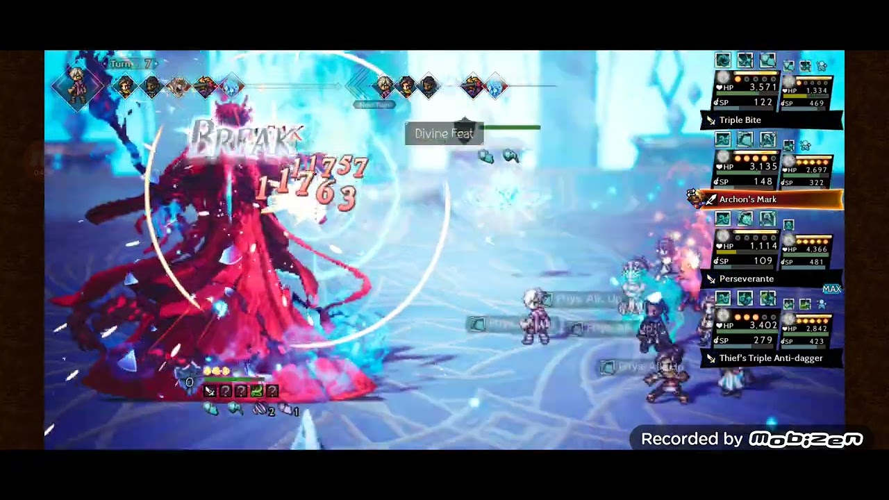 Octopath Traveler COTC Global/VS Aelfric the Flamebringer lv98(Main ...