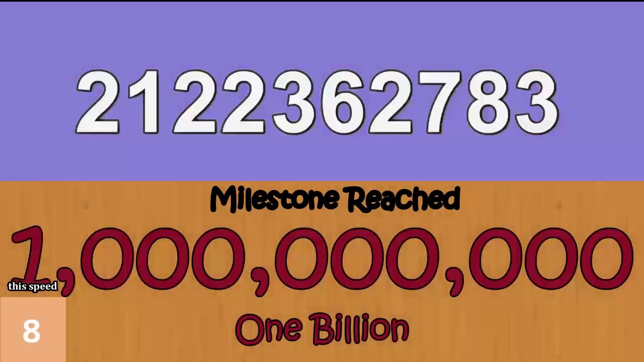 numbers 1 to 1 decillion in 2 to 1 sexillion speed - YouTube