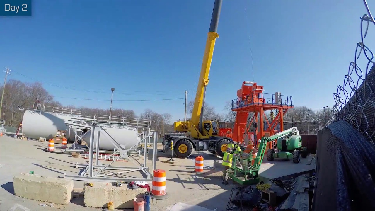 Accelerated Setup of ACT Concrete Mixing and Batching Plant - YouTube