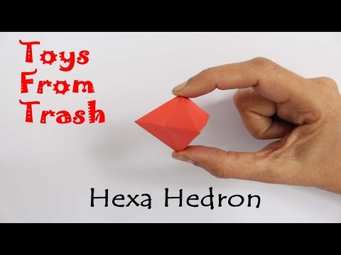 Hexahedron | English | Two triangular pyramids on top of each other ...