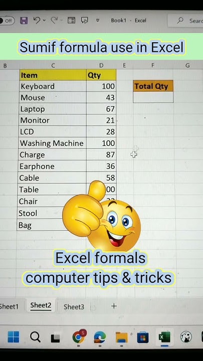 Sumiffunctionwithtwistinexcelsumif Formula In Interview Question Tipsandtricks Exceltips