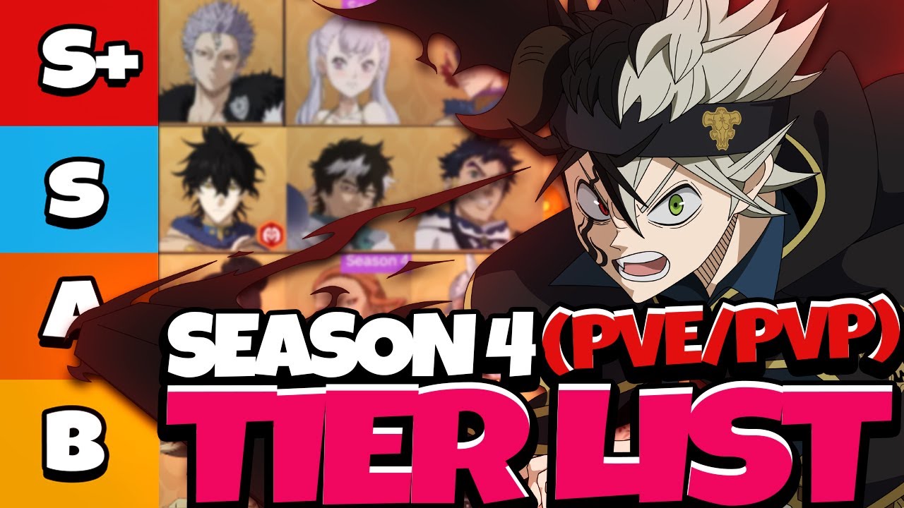 SEASON 4/BLACK ASTA PVE & PVP TIER LIST! DOES THIS *BROKEN* UNIT ...
