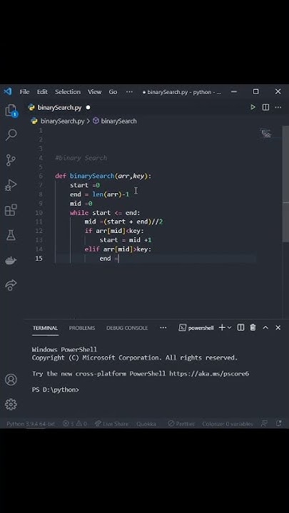 Binary Search Using Python Youtube