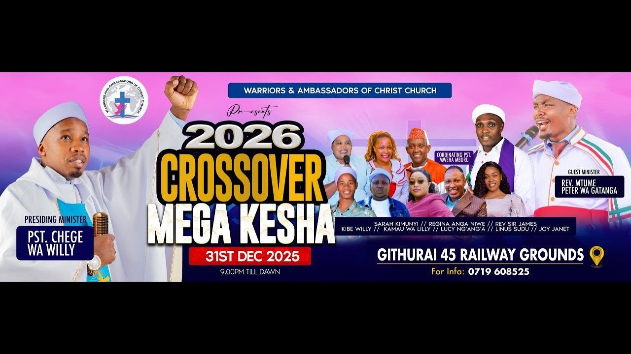 CROSSOVER KESHA LIVE GITHURAI 45 HOSTED BY PASTOR CHEGE WA WILLY - YouTube