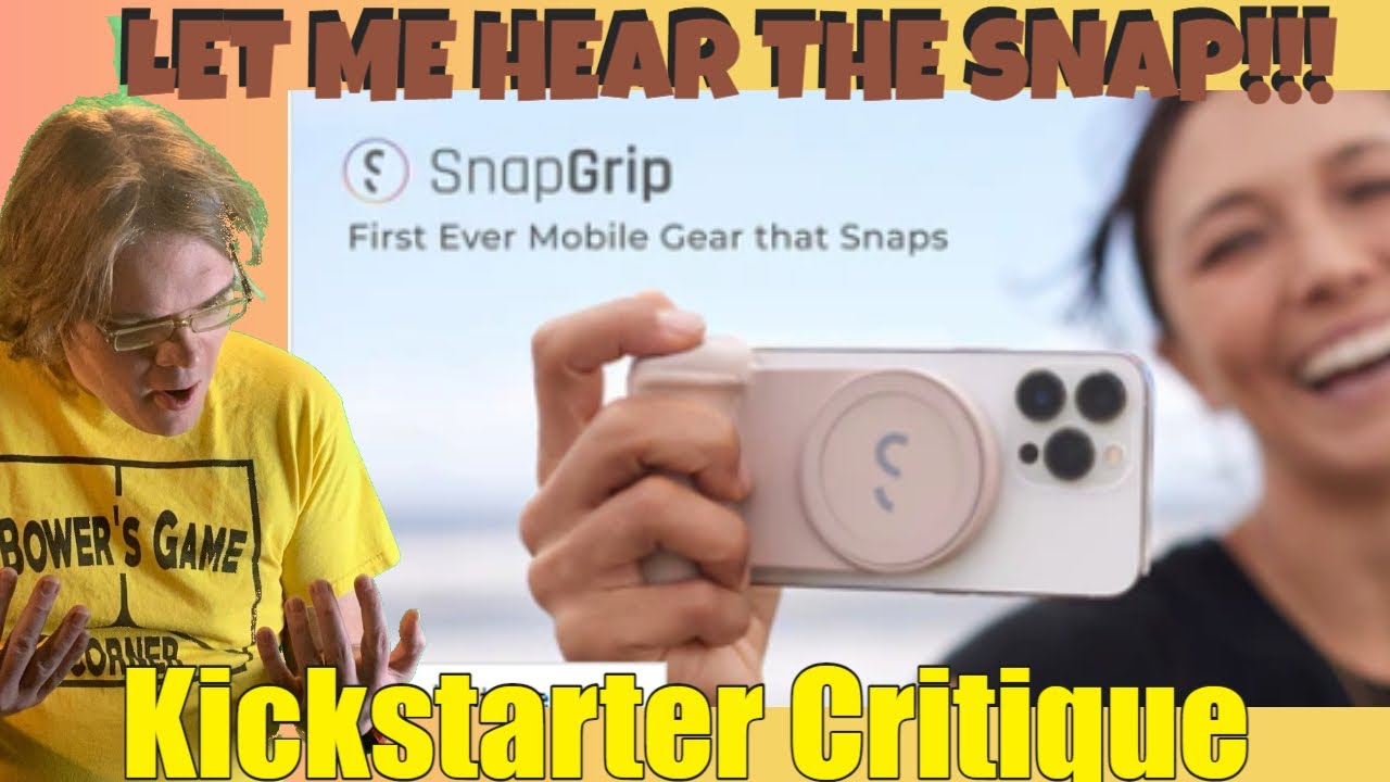 SnapGrip Magnetic Snap-on Camera Grip+Battery for your phone ...