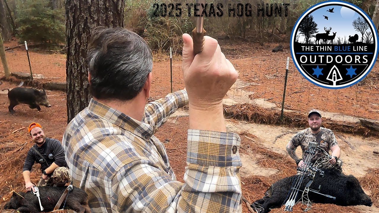 Spearing A Hog! 2025 Texas Hog Hunting - YouTube