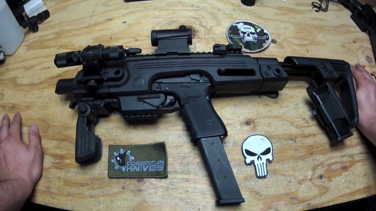 CAA RONI Glock Pistol-Carbine Conversion (Airsoft) (G23) - YouTube