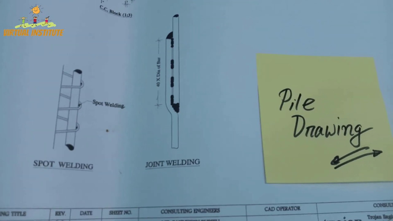 পাইলিং এর ড্রয়িং বুঝবেন যেভাবে ? How to read piling Drawing | Civil ...