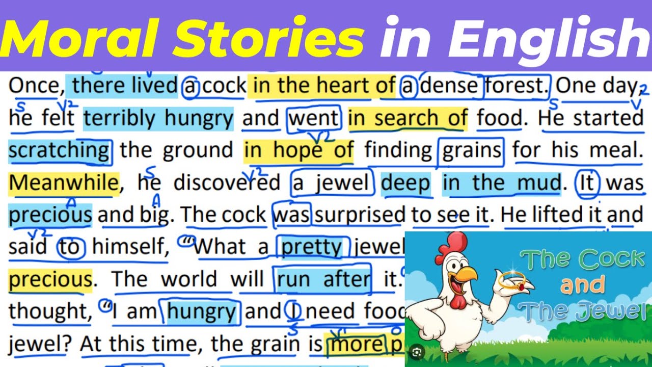 Story Reading for Learning English | Moral Stories in English | English ...