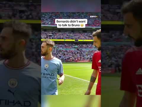 Bernardo Silva Try To Ignore Bruno Fernandes!#football #premierleague #manchesterunited #shorts