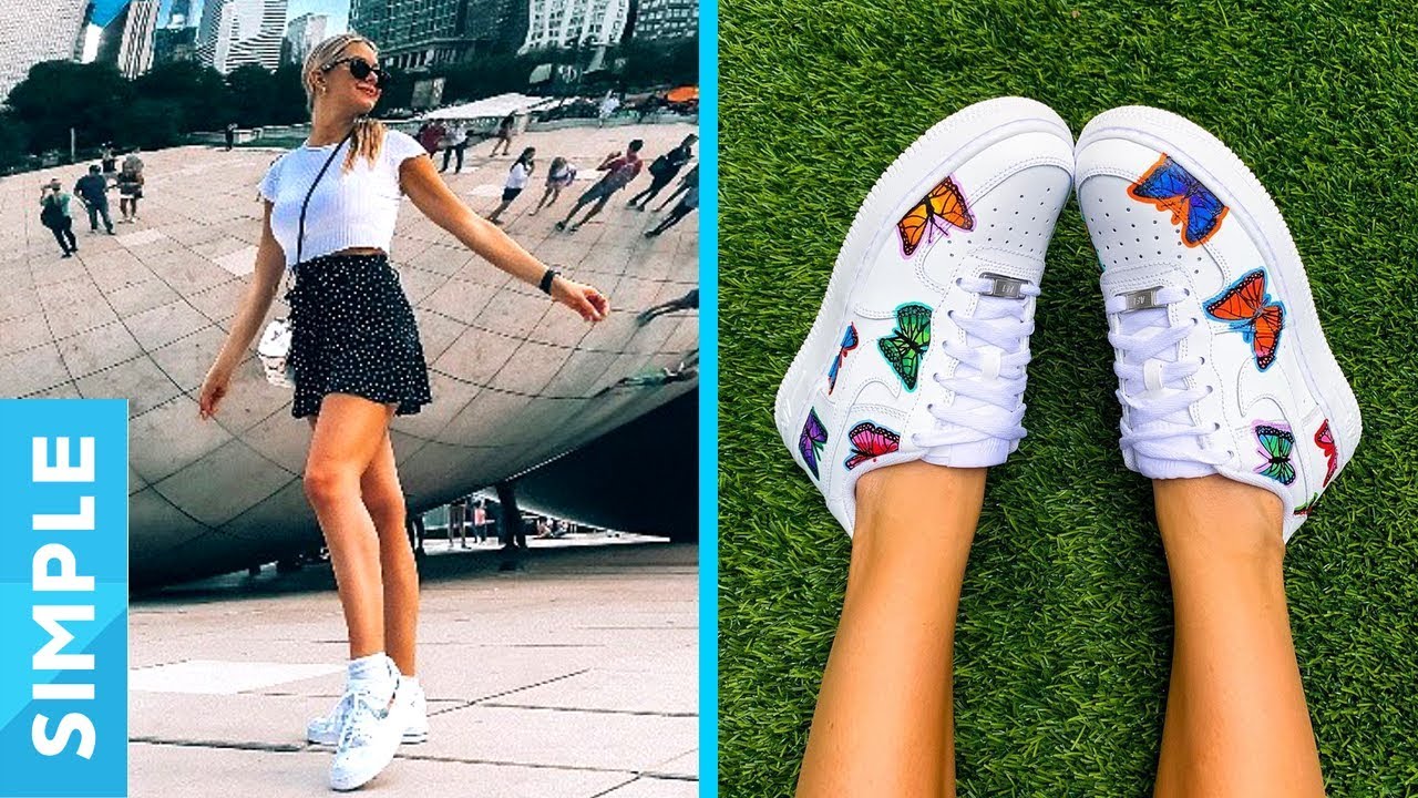 Chica diseña los tenis más creativos - YouTube