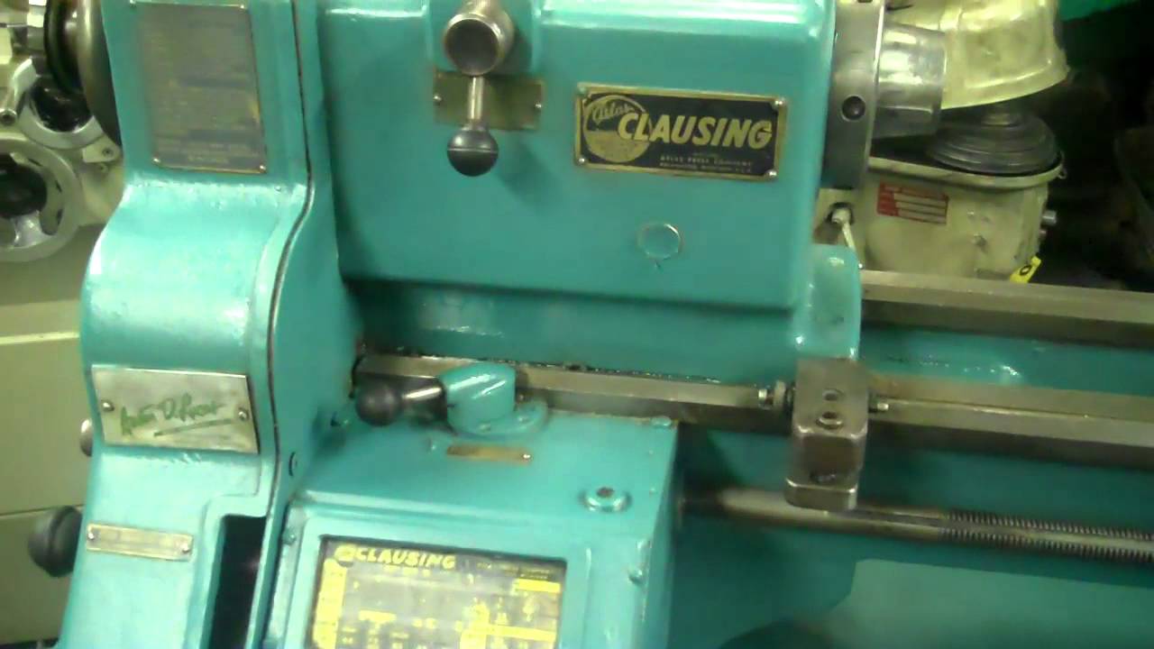 Clausing Lathe, 12x36 - YouTube