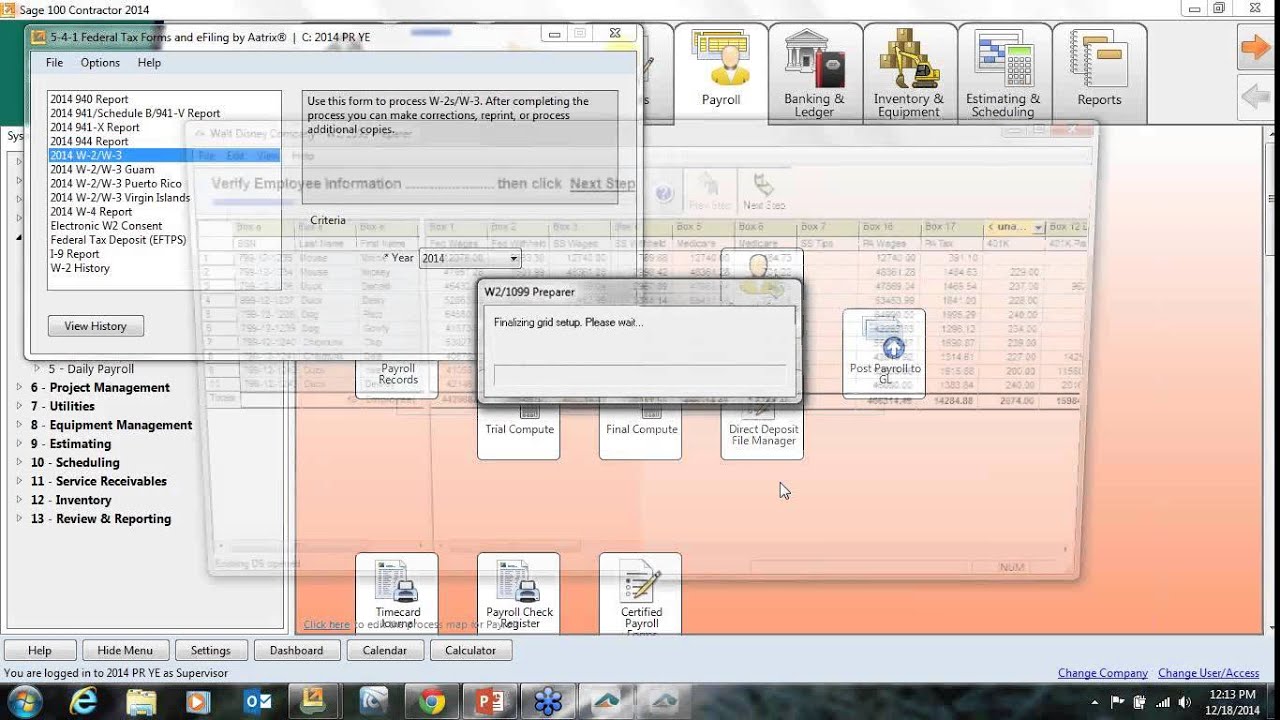 Aatrix Year End Reporting for Sage 100 Contractor - YouTube
