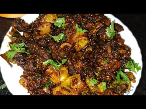 Spicy Boti Fry l Goat Intestine Fry l Telangana Style Boti Fry l నీచు ...
