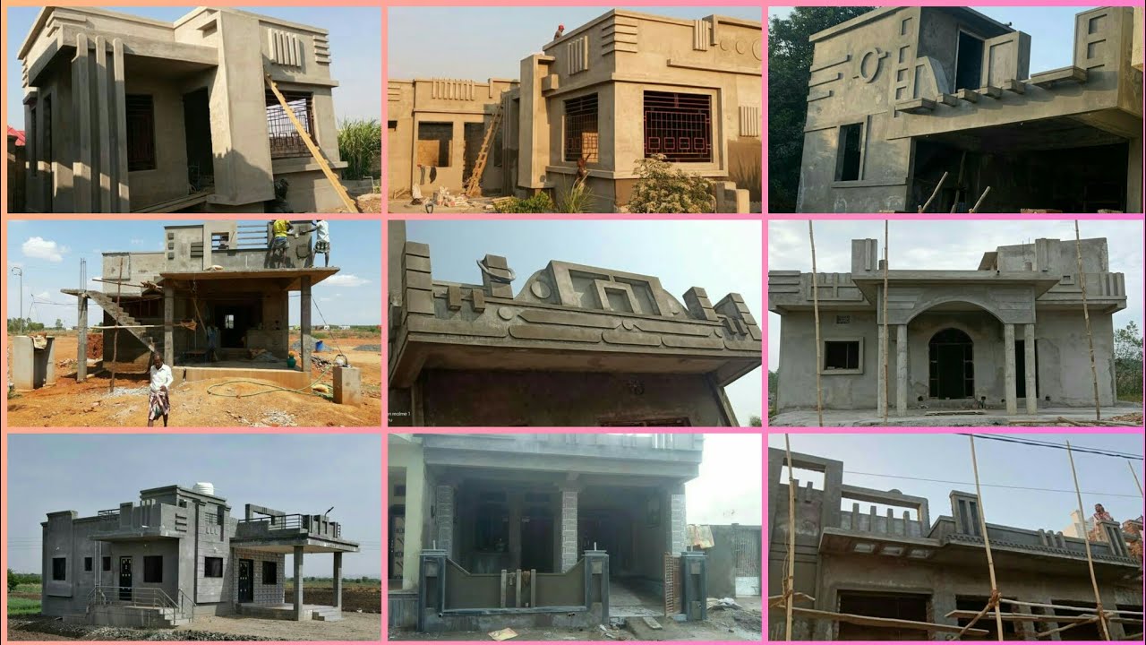 front elevation design ll top parfait wall plastering design - YouTube