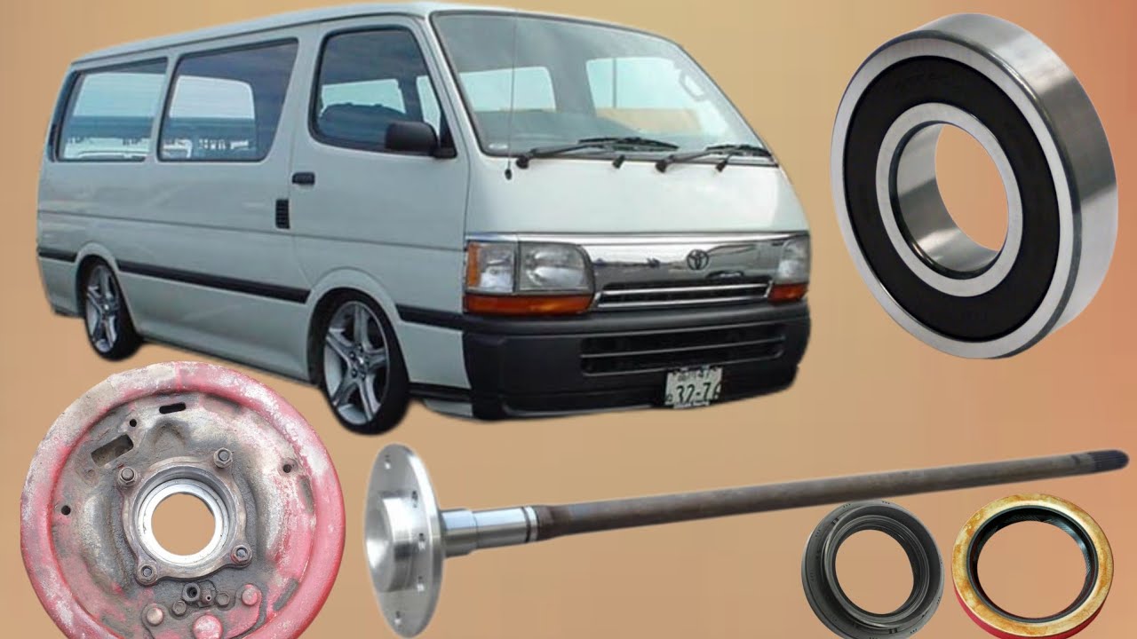 Toyota Hiace Rear Axle Seal leaking/Rear wheel bearing - YouTube