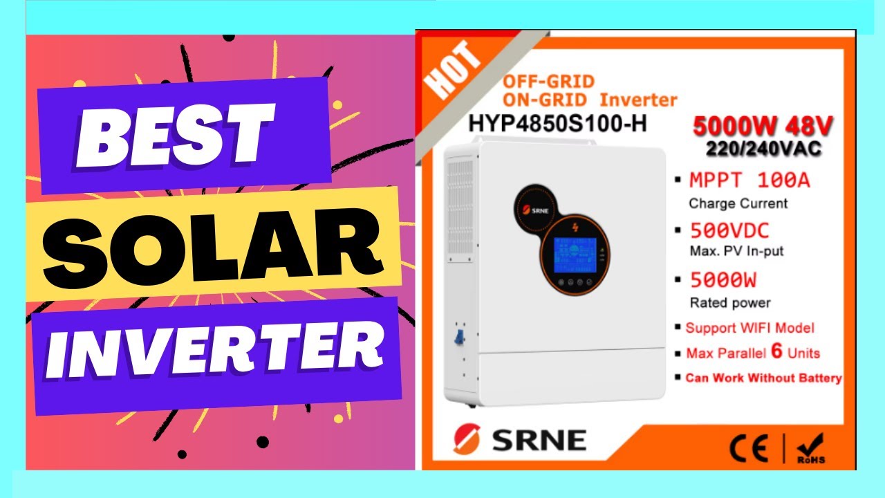 SRNE 5KW/5KVA 48VDC 220/380VA 3 Phase Hybrid Solar Inverter - YouTube