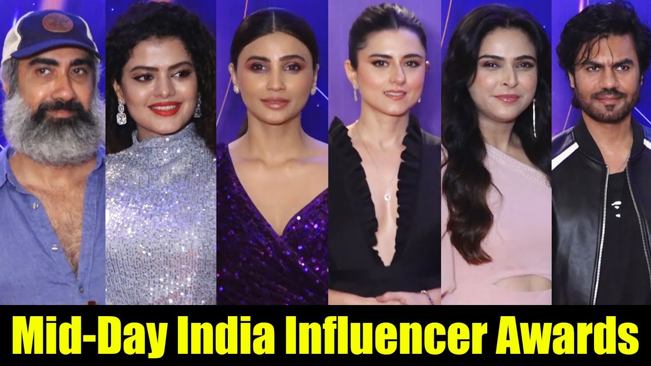 Diasy Shah, Madhurima Tuli, Kritika Kamra & Others At The Mid Day India Influencer Awards - YouTube