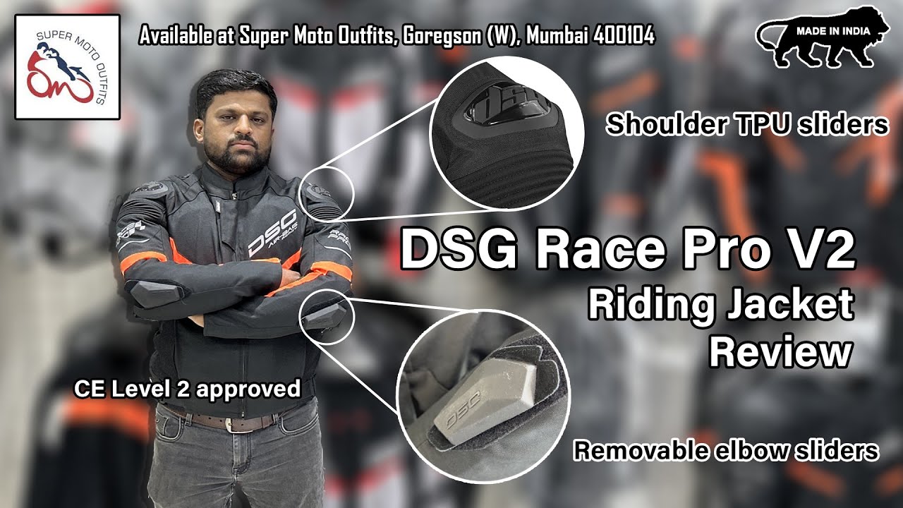 Riding Jacket with External Removable Sliders | DSG | Made in India ...