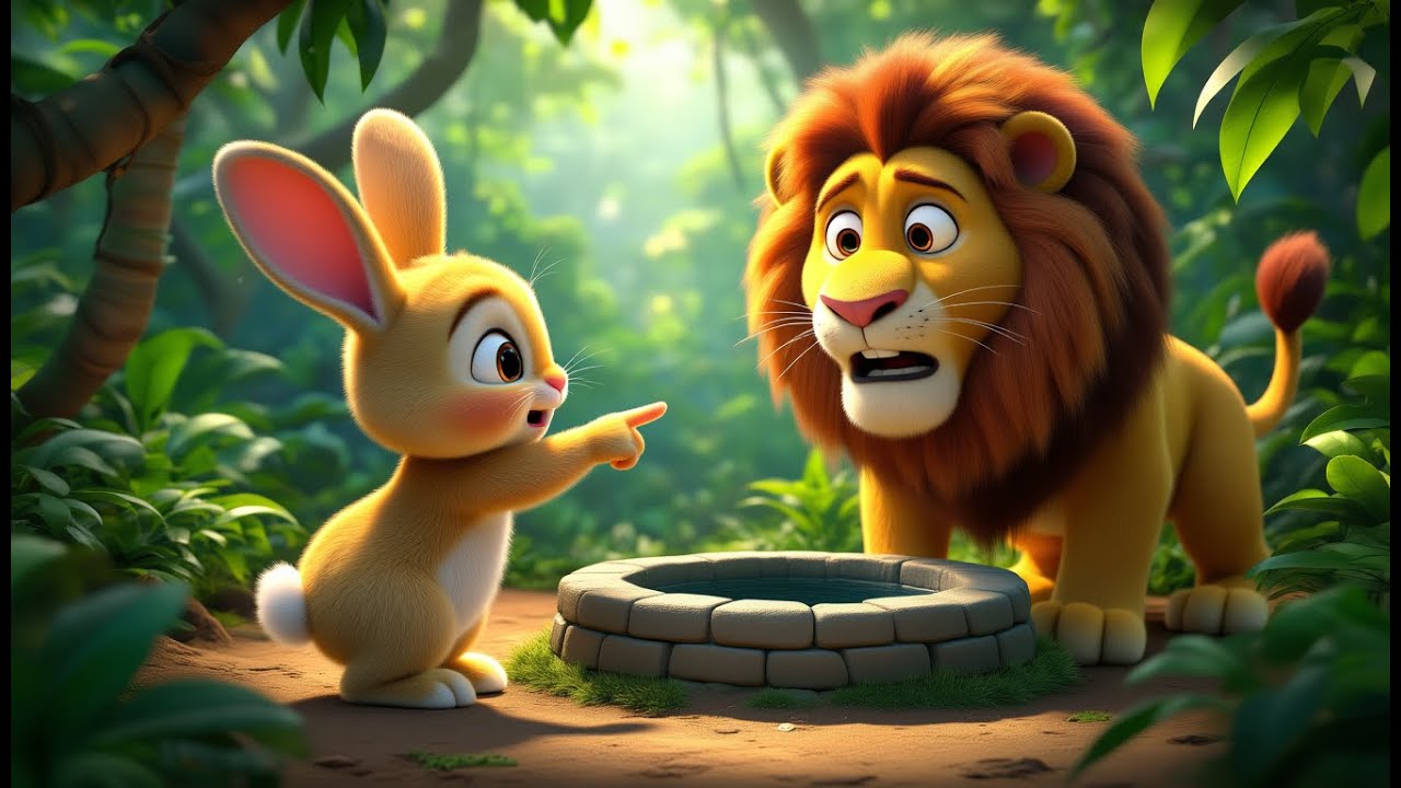 The Lion and the Brave Little Rabbit 🐰🦁 | Full Jungle Story for Kids ...