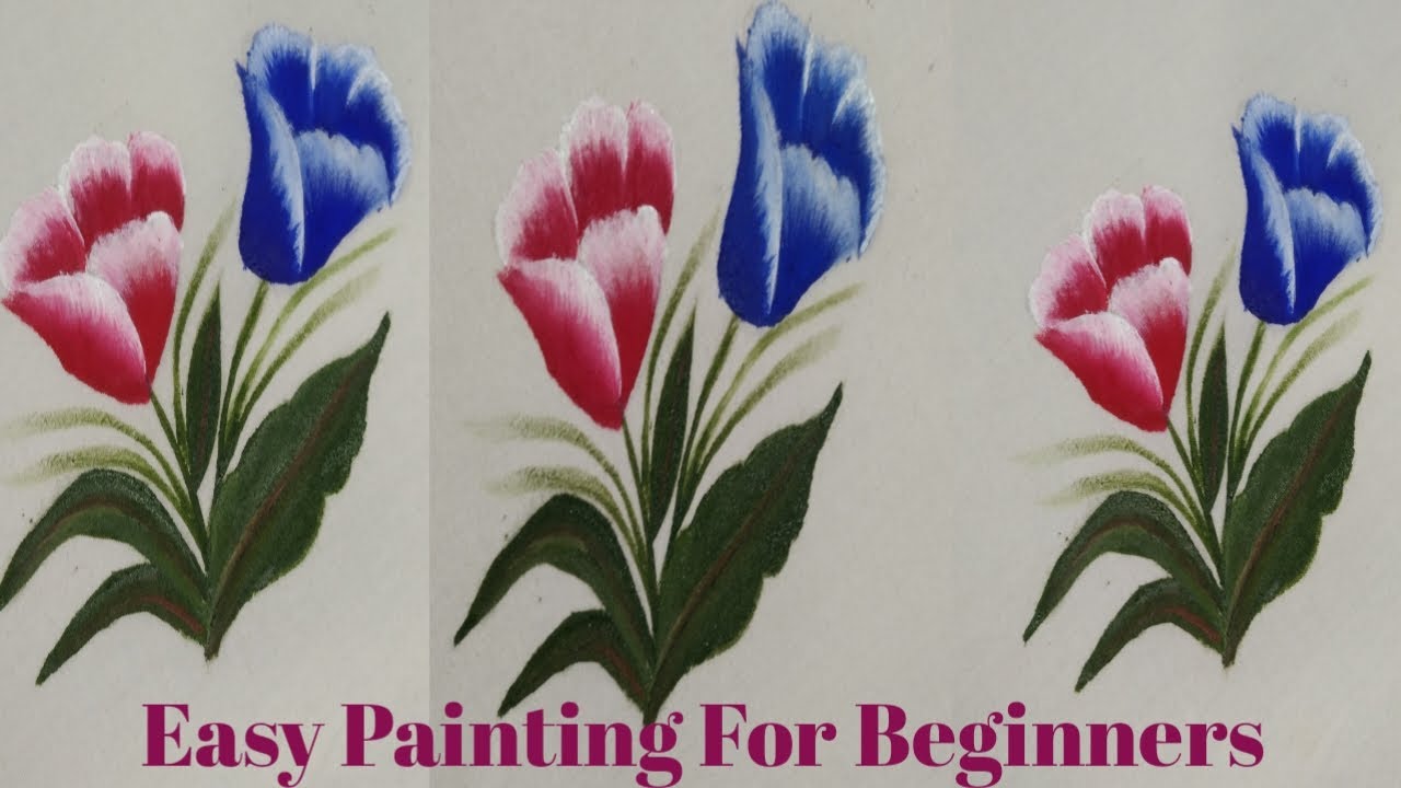 Basic Tutorial Fabric Easy Painting Design on clothes!! - YouTube