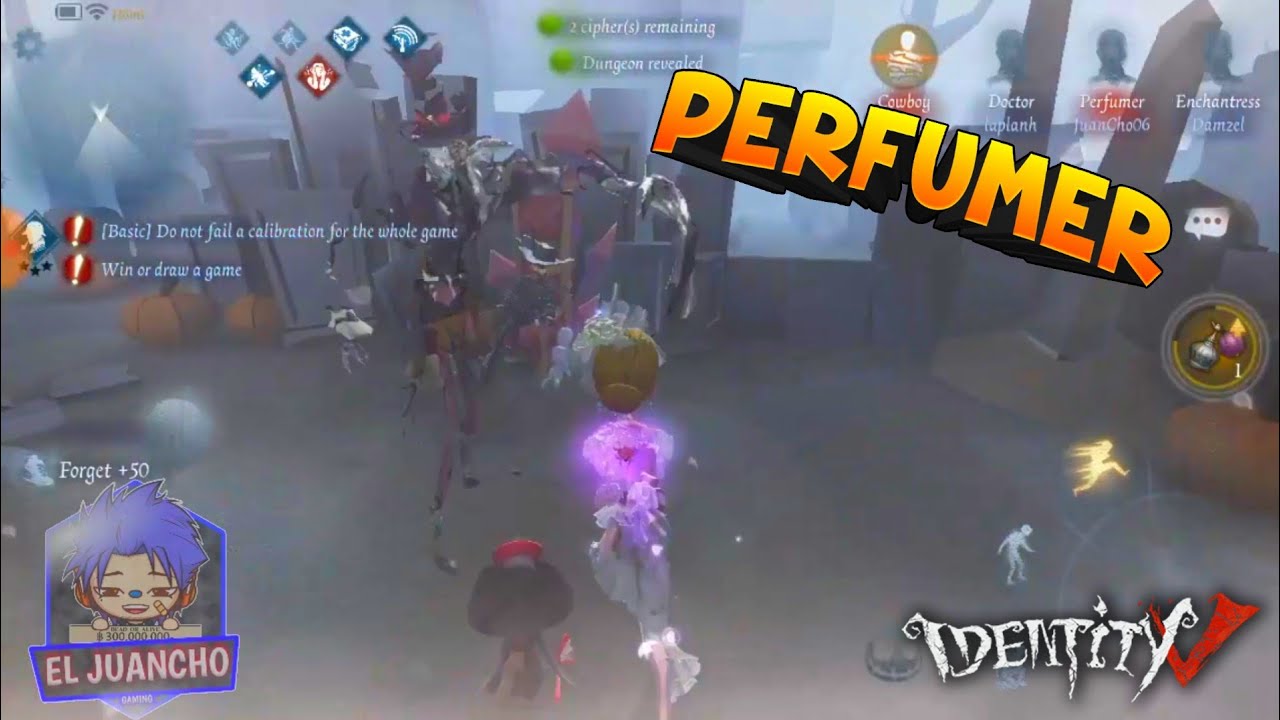 Identity V : Perfumer Gameplay + Skin Gold "Tonight Or Never" - YouTube