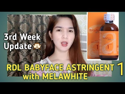 RDL BABYFACE ASTRINGENT #1 with MELAWHITE | 3rd week update |HONEST ...
