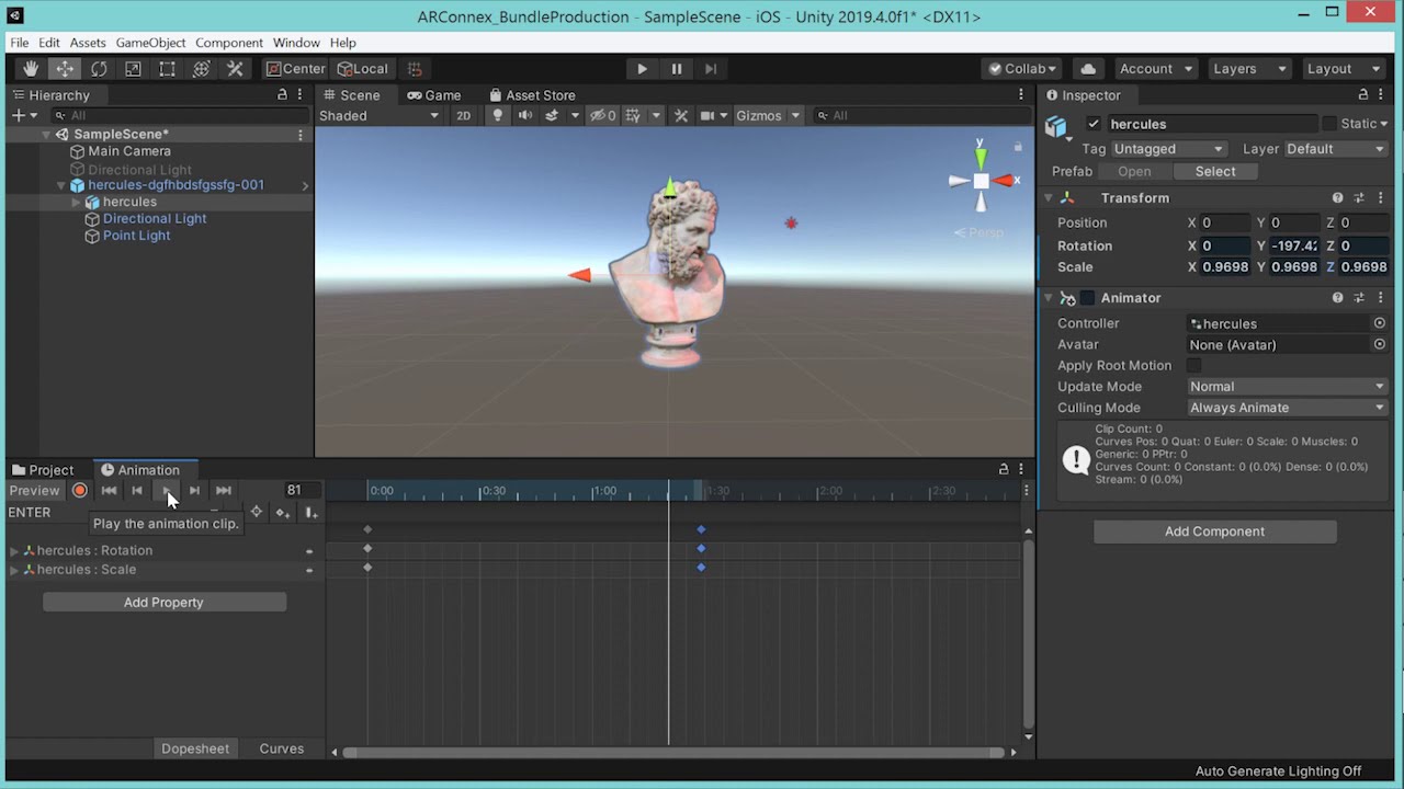 Animation in Unity Software - YouTube