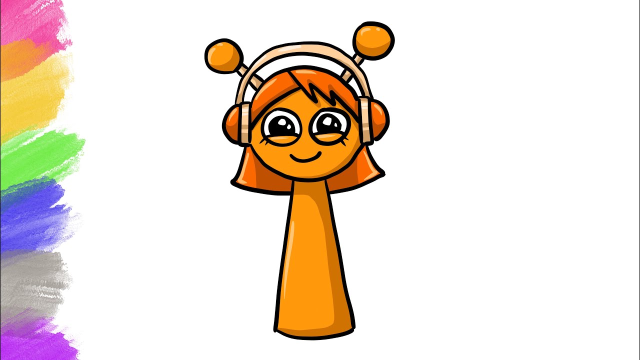 Как нарисовать Милую Спрунки ДЕВОЧКУ Оранж (Орен) | How to Draw ...