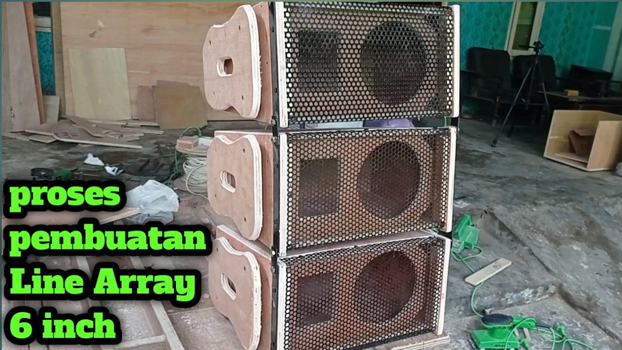 Proses pembuatan line array 6 inch - YouTube