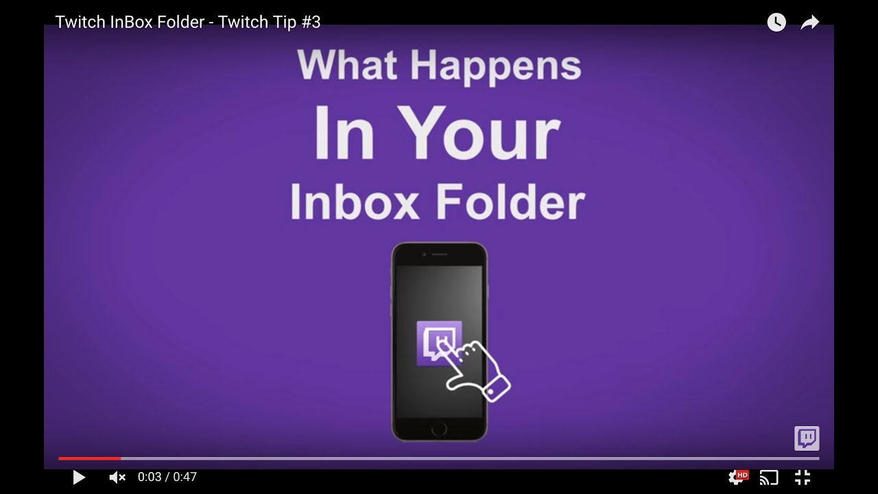 Twitch InBox Folder - Twitch Tip #3 - YouTube